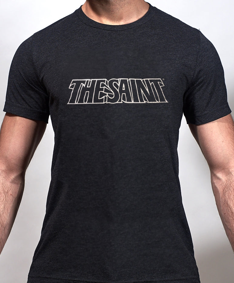 THE SAINT Classic Logo Tee- Silver Print – The Saint At Large